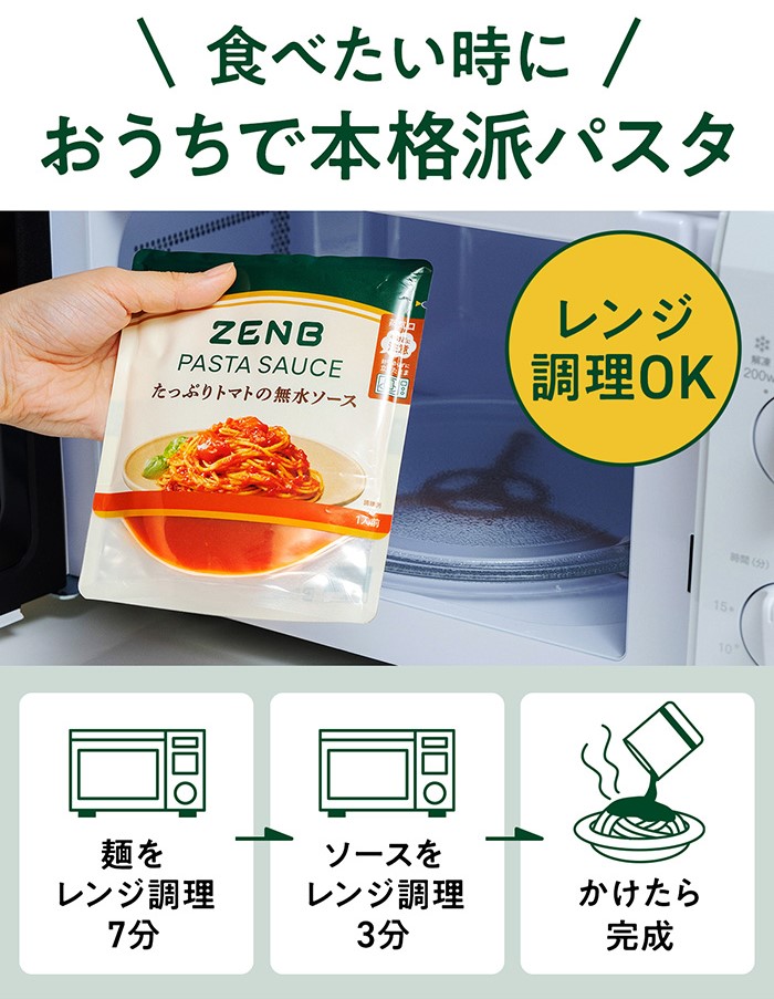 【30%OFFクーポン】 ZENB ゼンブ パスタソース まとめ買い 4種4袋セット 送料無料 ｜ 糖質オフ グルテンフリー 糖質制限 糖質コントロール レンジで簡単 プラントベース 小麦粉不 ...