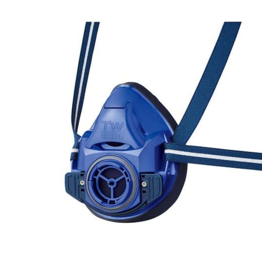 【楽天市場】シゲマツ(重松製作所) TW (TwoWay) 取替え式防じんマスク・直結式小型防毒マスク TW01SC ブルー Mサイズ ...