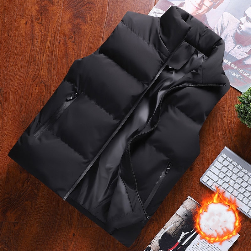 【楽天市場】新品 大人気 ダウンベスト メンズ ベスト あったか 無地 ダウンベスト カジュアル 合わせやすい アウトウェア 立ち襟 きれいめ ...