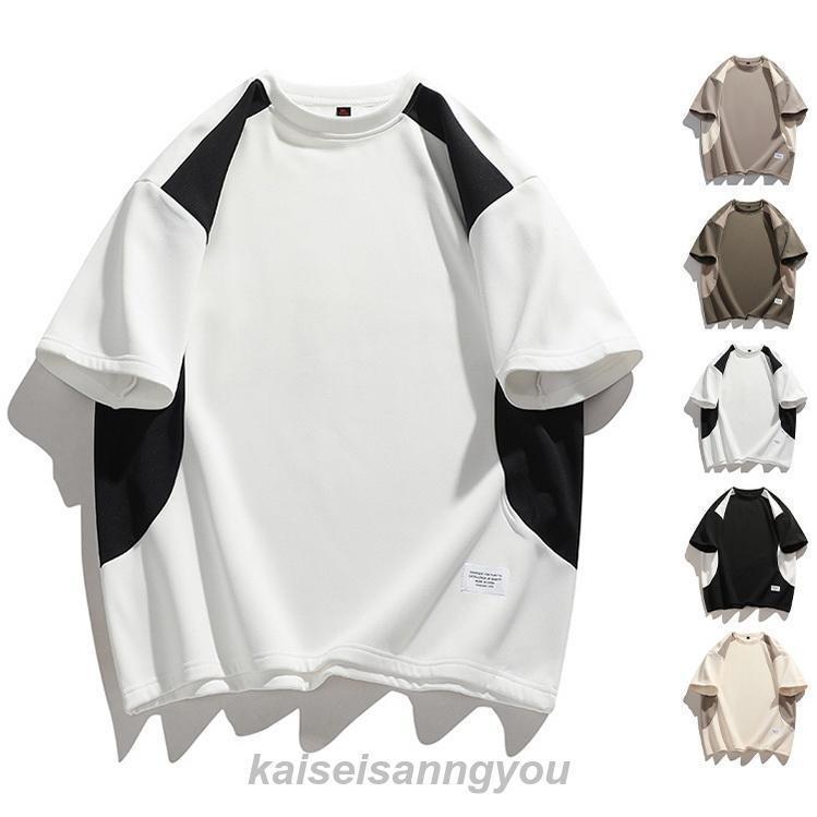 【楽天市場】メンズ 半袖Tシャツ 半袖tシャツ カットソー Tシャツ 無地 お兄系 半袖 涼しい カジュアル：zeroandone