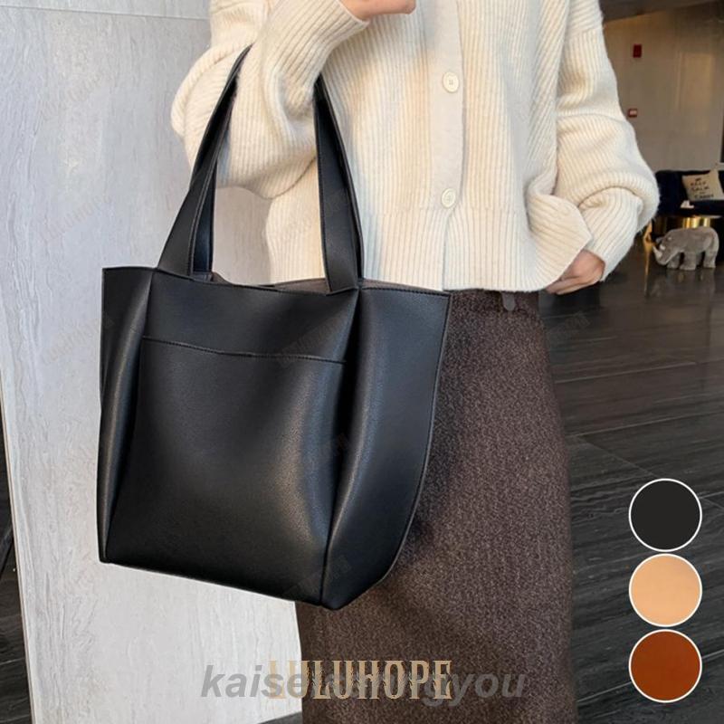【楽天市場】トートバッグ レディース ショルダーバッグ 黒 おしゃれ シンプル 無地 通勤 会社 オフィス A4 合皮：zeroandone