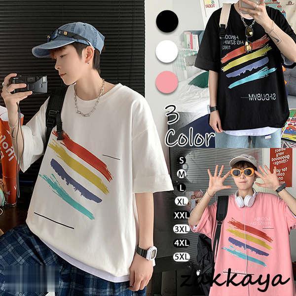 【楽天市場】tシャツ メンズ 半袖 レイヤード風 ゆったり 春夏 韓国 ファッション 楽ちん ビッグシルエット Tシャツ おしゃれ オルチャン コットン 春 夏 コットン 韓国服：zeroandone
