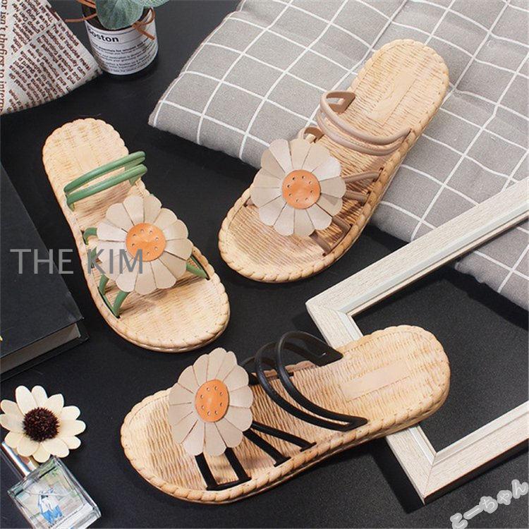 【楽天市場】サンダル レディース 靴 歩きやすい 夏の新スタイル ヒール ローヒール 美脚 靴 シューズ カップルスリッパ 滑り止め：zeroandone