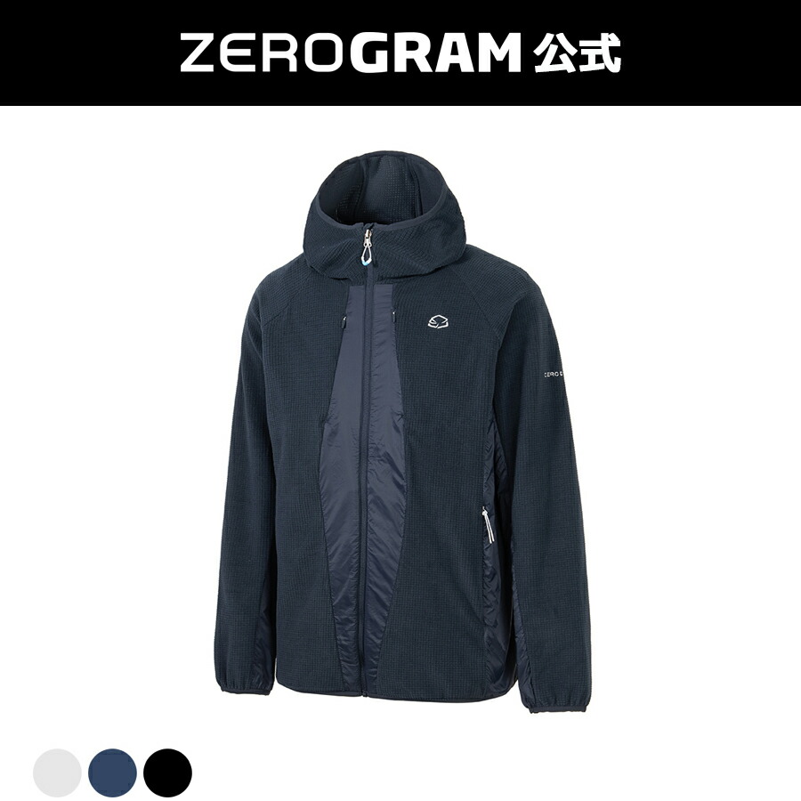 【楽天市場】【公式】Lundy Woven Mix Floaty Hoodie Jacket（Unisex）（BLACK, DARK NAVY ...