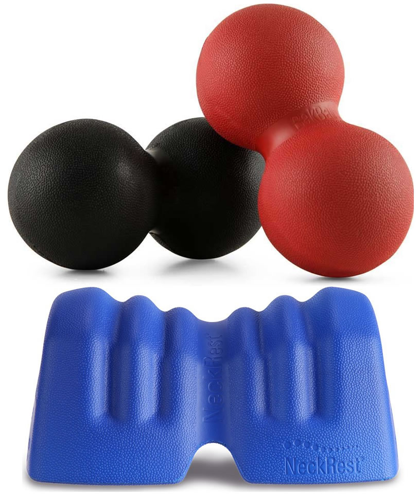 【楽天市場】【日本初上陸】バックフィジオ バックボール（赤／黒）＆ ネックレストセット BakPhysio BakBalls(Regular Red / Firm Black ...