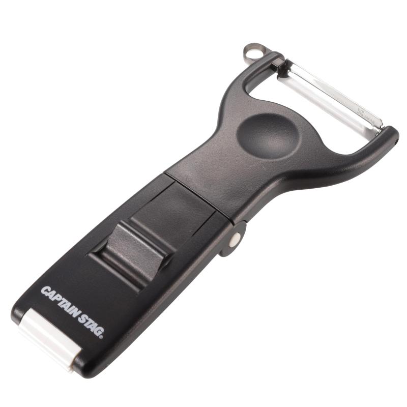 【楽天市場】キャプテンスタッグ(CAPTAIN STAG) ピーラー 皮むき器 CS 折りたたみピーラー キャップ付 日本製 UH-4727 ...