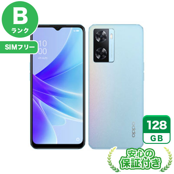 【楽天市場】【SIMフリー】OPPO A77 CPH2385 ブルー128GB 本体 [Bランク] Androidスマホ 中古 送料無料 当社 ...