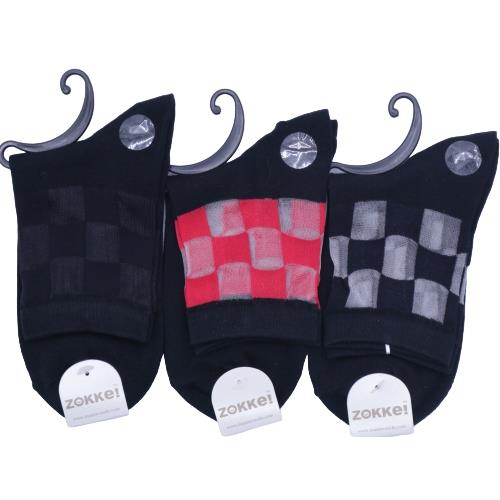 【楽天市場】【送料無料】 クルーソックス (ブラック・レッド・ブラック×透明レース) (23-25cm) (3足セット)みっとめるへん社：靴下 ...