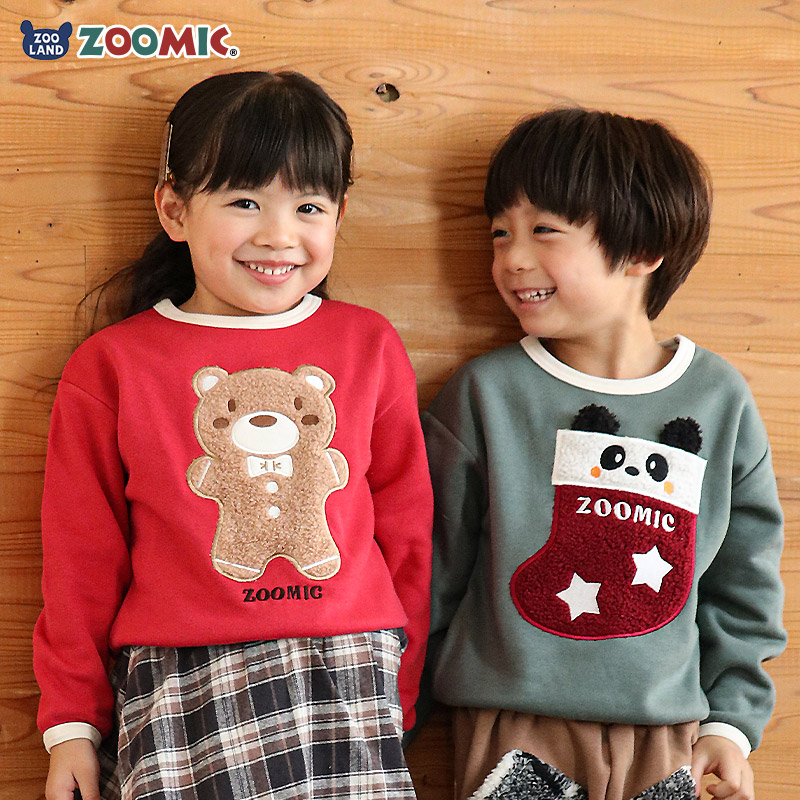 【楽天市場】キッズ トレーナー 長袖 裏起毛 ベビー スウェット ボア アップリケ クリスマス プレゼント Xmas ギフト トップス アニマル 動物 くま パンダ 男の子 女の子 ...