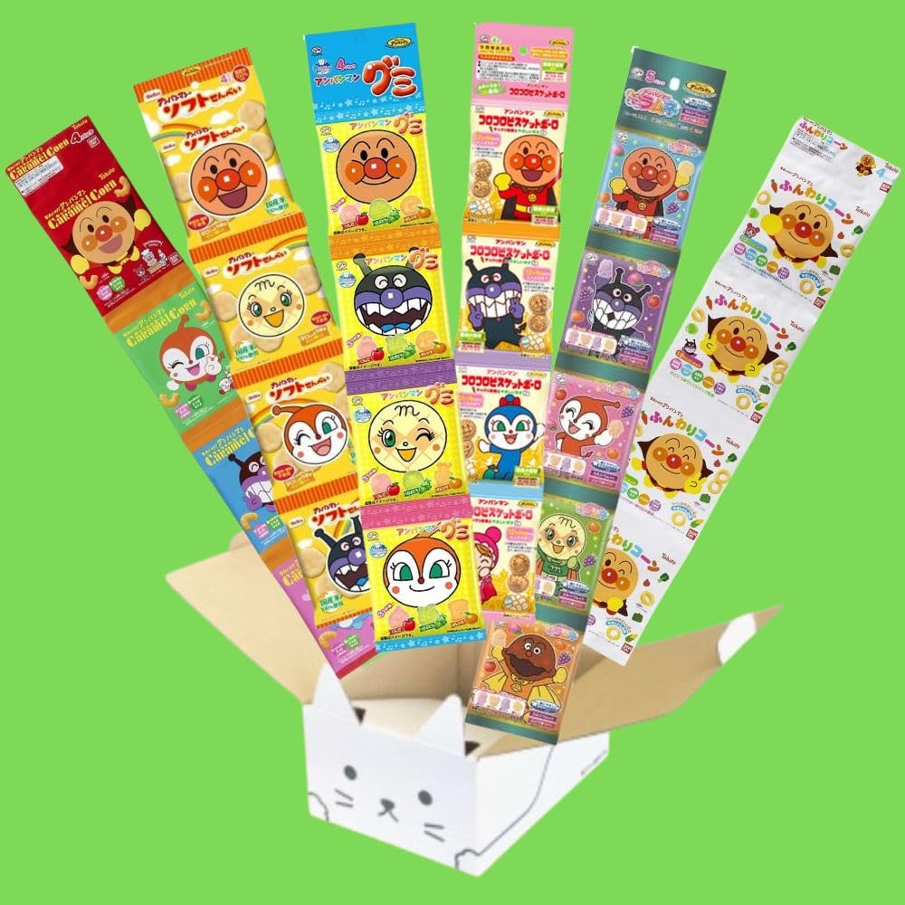 【楽天市場】【6種類】ミニスナック 小袋 アソート セット ＜ねこ耳BOX＞ (25袋) 吊り下げ 4連 5連 パック スナック ロングセラー ...