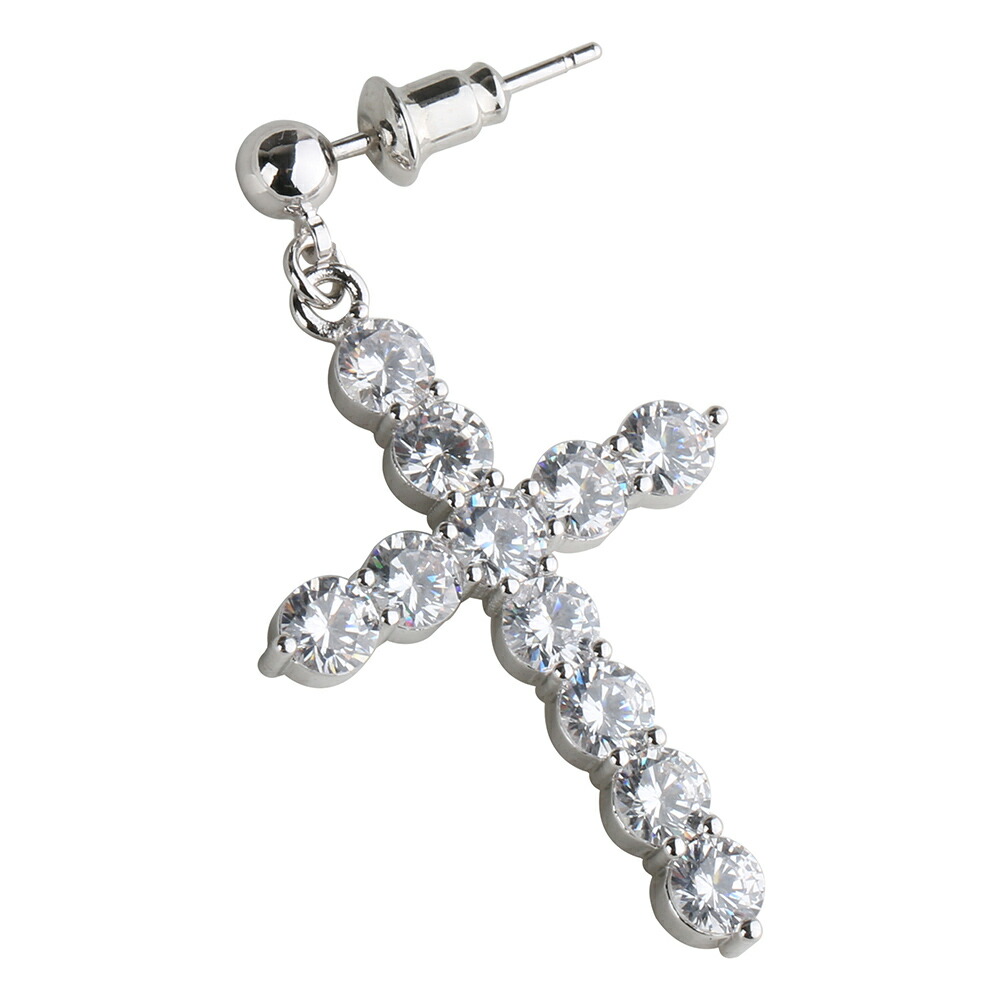 【楽天市場】【10 Off Sale 3 300円→2 970円 】e073 クロス キラキラ ドロップピアス スタッドピアス ピアス