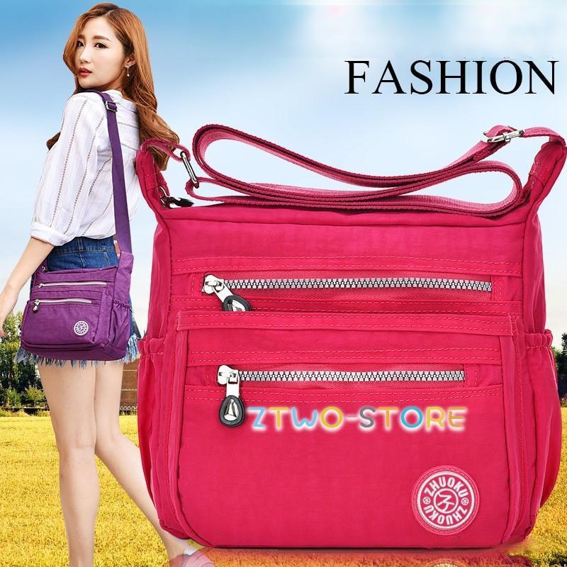 【楽天市場】ショルダーバッグ レディース マザーズバッグ ナイロン 斜めがけ ボディバッグ 大容量 収納 撥水 自立する 多機能 無地 通勤 旅行：Ztwo楽天市場店