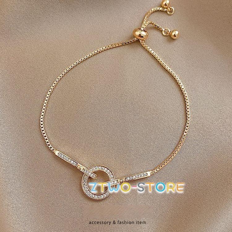 【楽天市場】ブレスレット レディース リング CZダイヤ キラキラ オシャレ 高級感 18kgp 18kコーティング 上品 カジュアル プレゼント：Ztwo楽天市場店