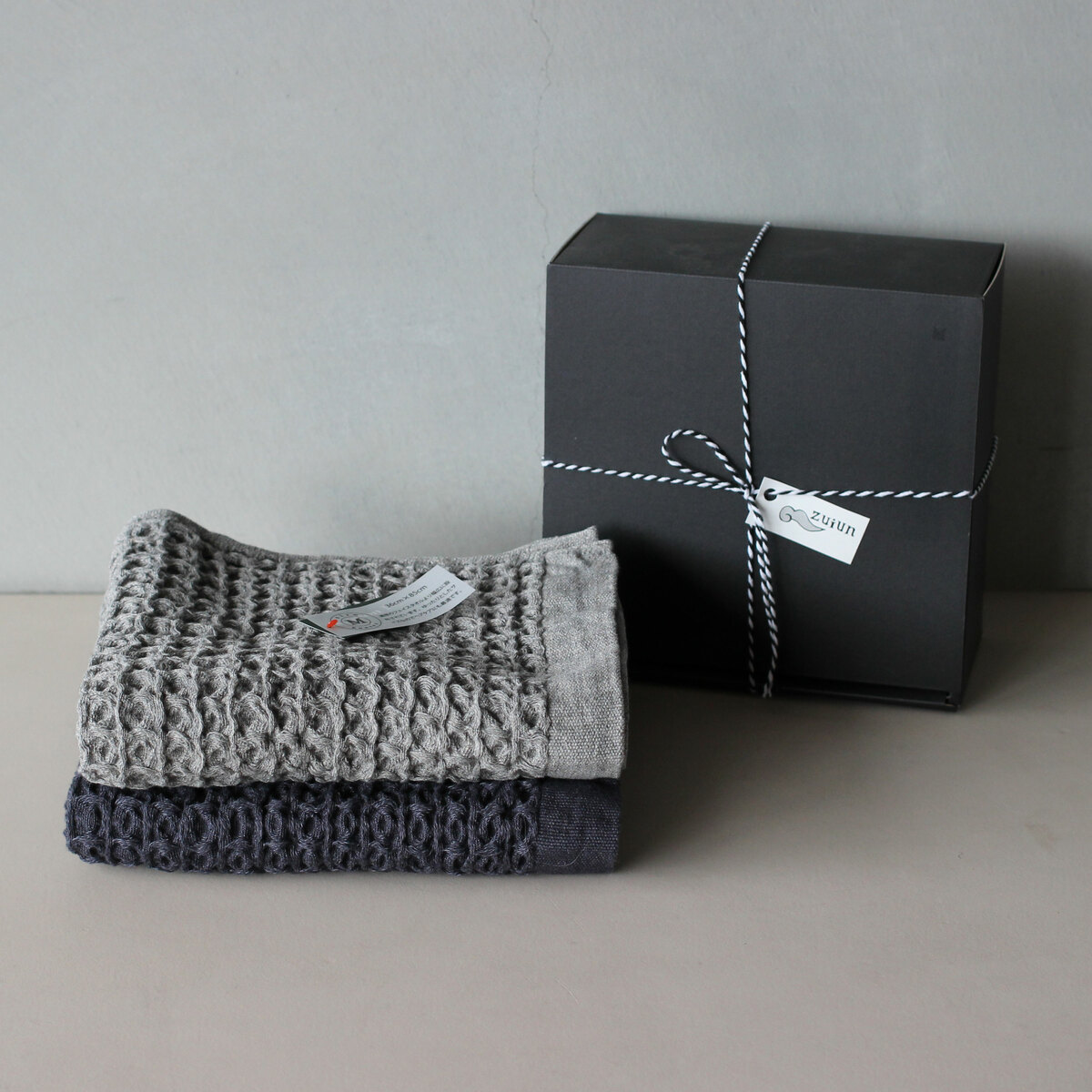 【楽天市場】kontex BRERA M giftset コンテックス ブレラ ネイビー×グレー フェイスタオル 今治タオル ギフト 内祝い 出産祝い P2GAI：ZUIUN