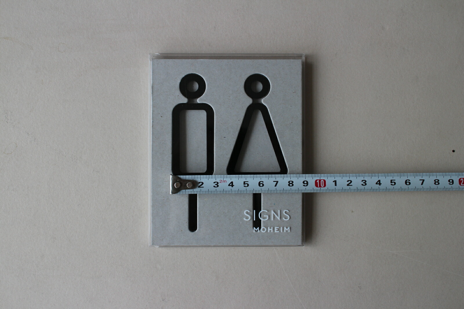 【楽天市場】MOHEIM RESTROOM SIGN 2pcs white ホワイト トイレサイン プラスチック 新築 新築祝い 店舗 ...