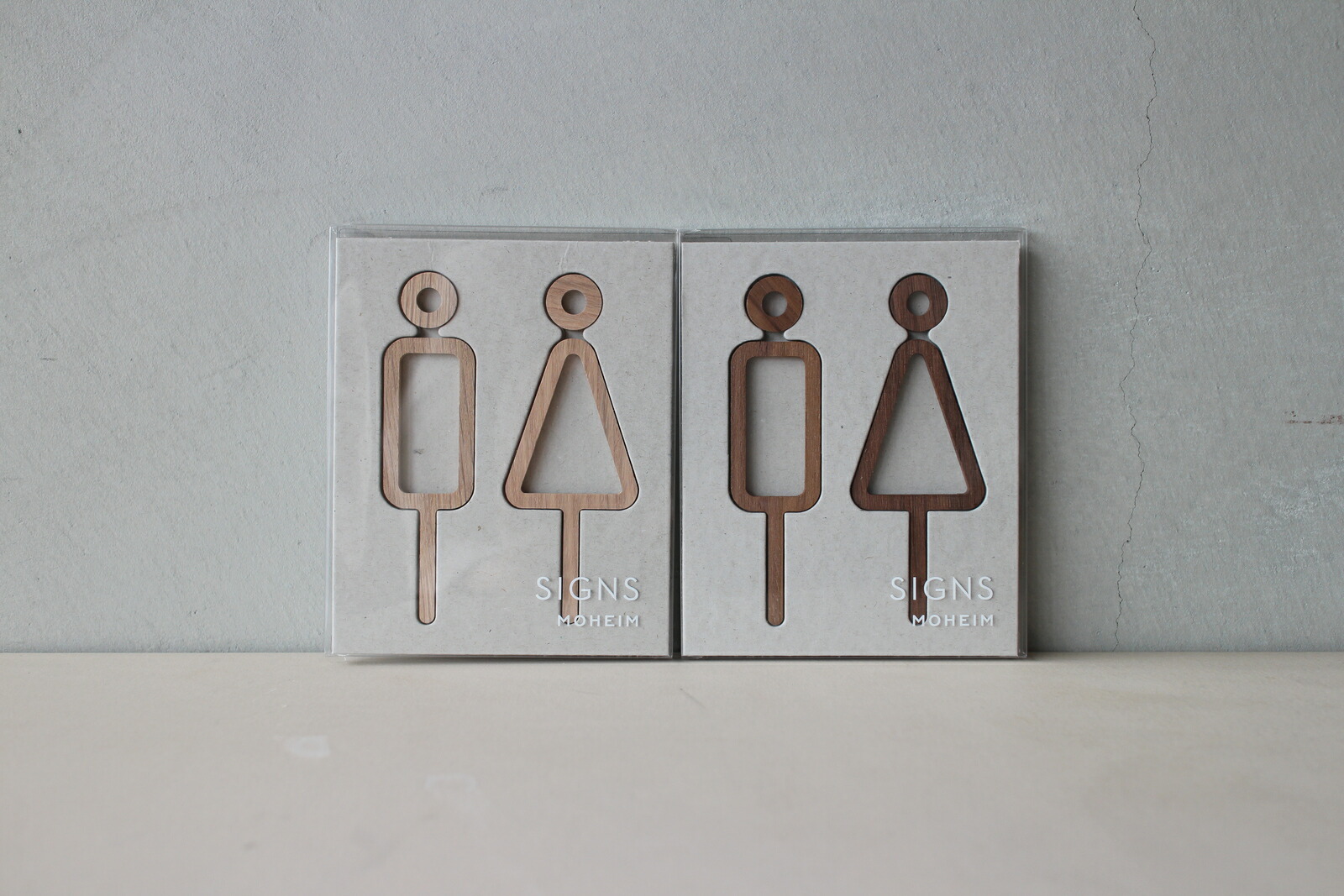 【楽天市場】MOHEIM RESTROOM SIGN 2pcs black ブラック トイレサイン プラスチック 新築 新築祝い 店舗 ...