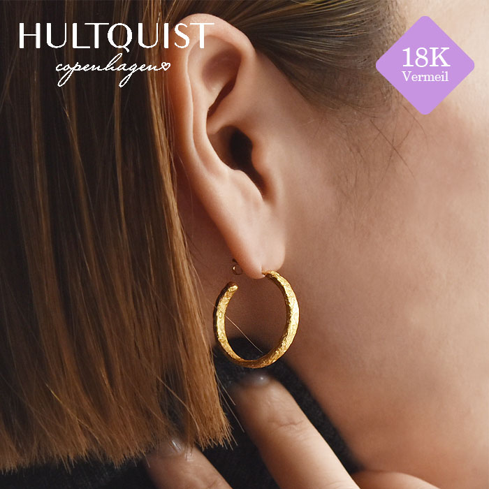 【楽天市場】【待望の最新作】≪HULTQUIST copenhagen≫ フルトクイスト コペンハーゲン ハンマード フープ ピアス ...